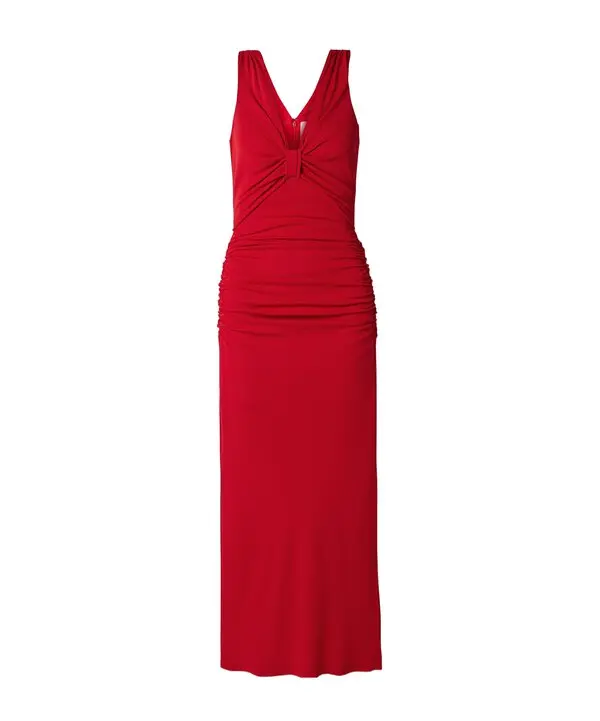Carolina Herrera Pleated Knit Dress