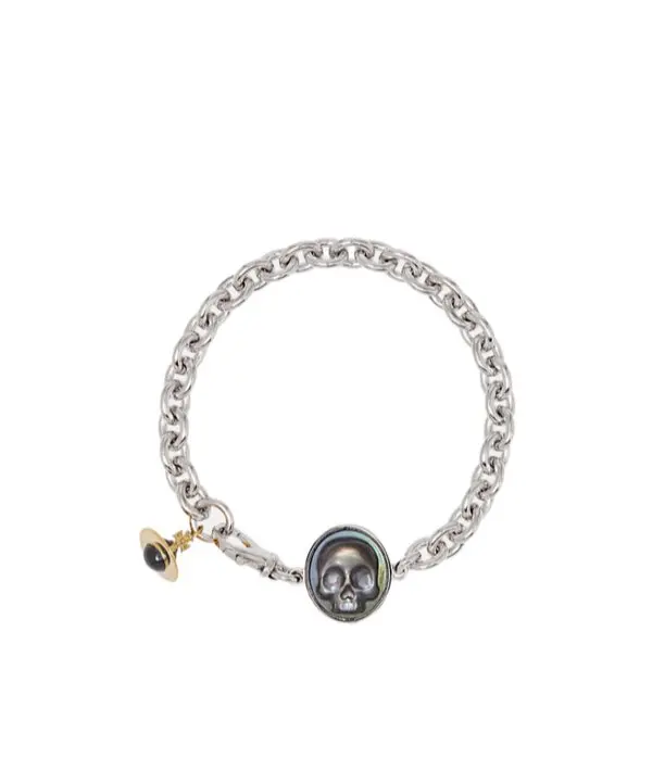 VIVIENNE WESTWOOD Jed Bracelet - Platinum-gold-grey-mop-black