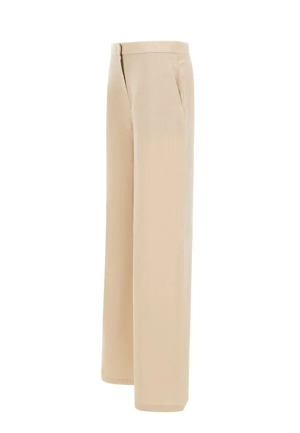 Max Mara Msttapioca Wide-leg Trousers - Beige