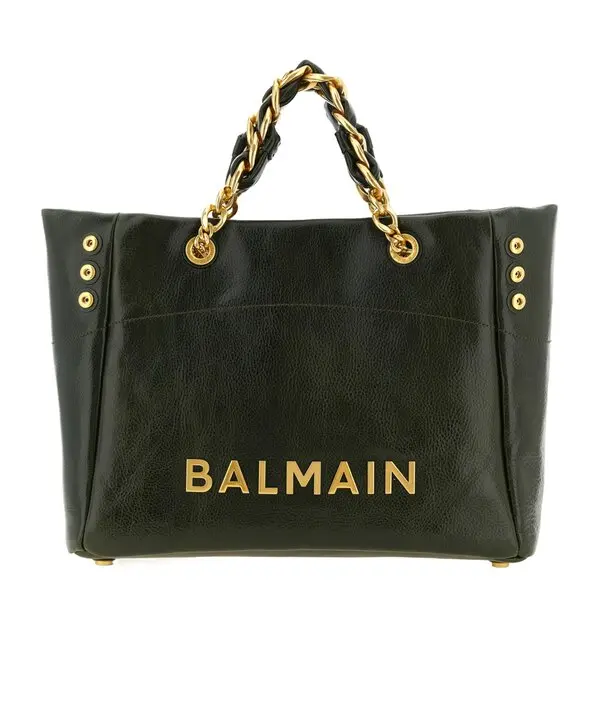 Balmain 1945 Soft Shopper Bag - Green
