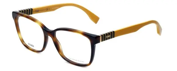 Fendi Brown Tortoiseshell Full Rim Eyeglasses - Multicolor