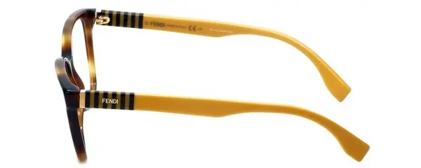 Fendi Brown Tortoiseshell Full Rim Eyeglasses - Multicolor