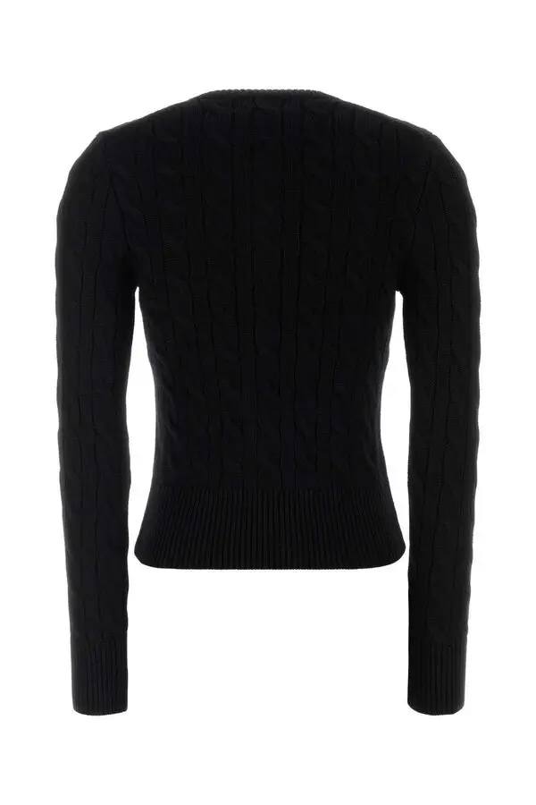 Polo Ralph Lauren Logo Embroidered Cable-knit Cardigan - 016