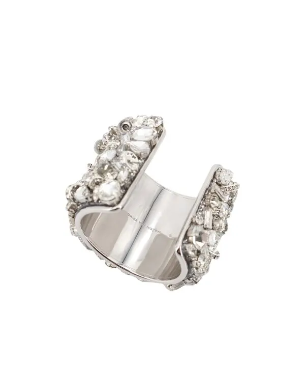 Dries Van Noten Embellished Crystal Cuff Bracelet