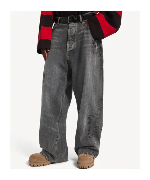 Balenciaga Tattoo Baggy Jeans