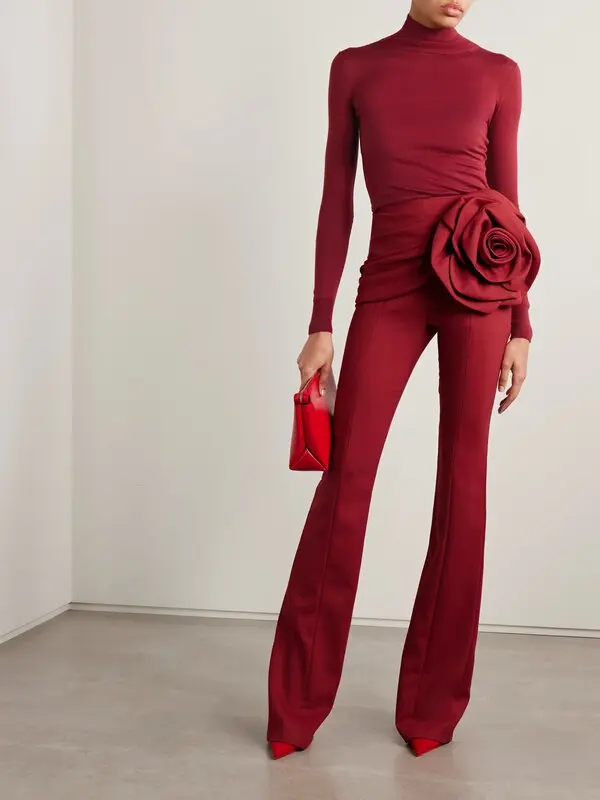 Carolina Herrera Wool Blend Turtleneck Sweater