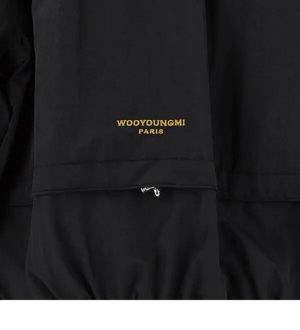 WOOYOUNGMI Zip-up Hooded Windbreaker Jacket