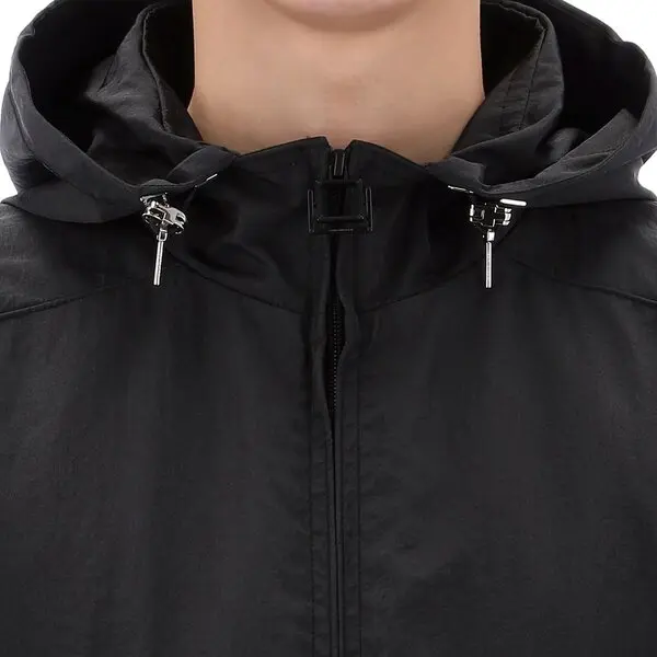 WOOYOUNGMI Zip-up Hooded Windbreaker Jacket