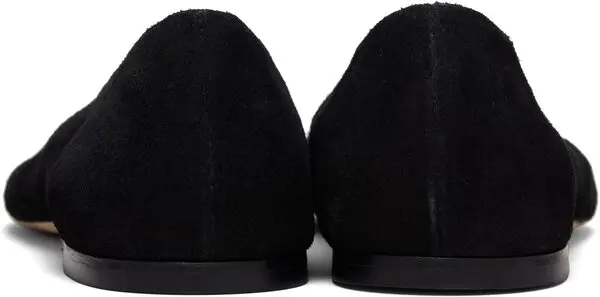 TOTEME Almond Toe Ballet Flats - Black