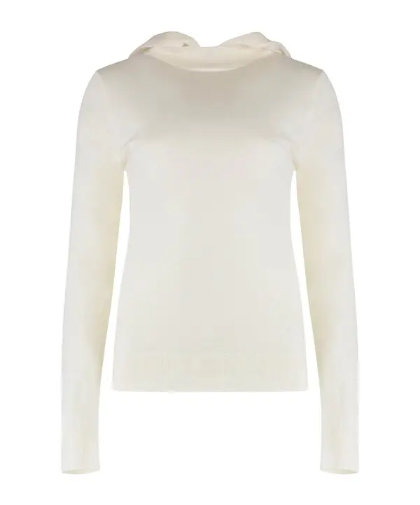 P.a.r.o.s.h Linfa Knitted Hoodie - White