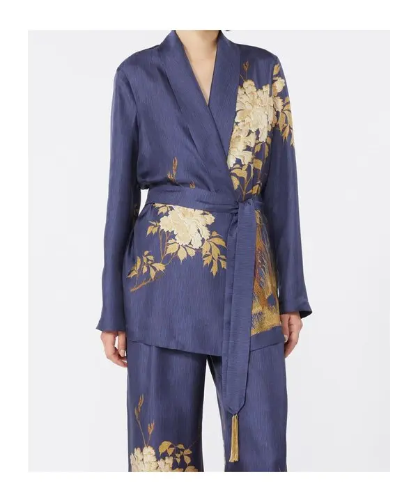 Max Mara Floral Print Belted Tunic