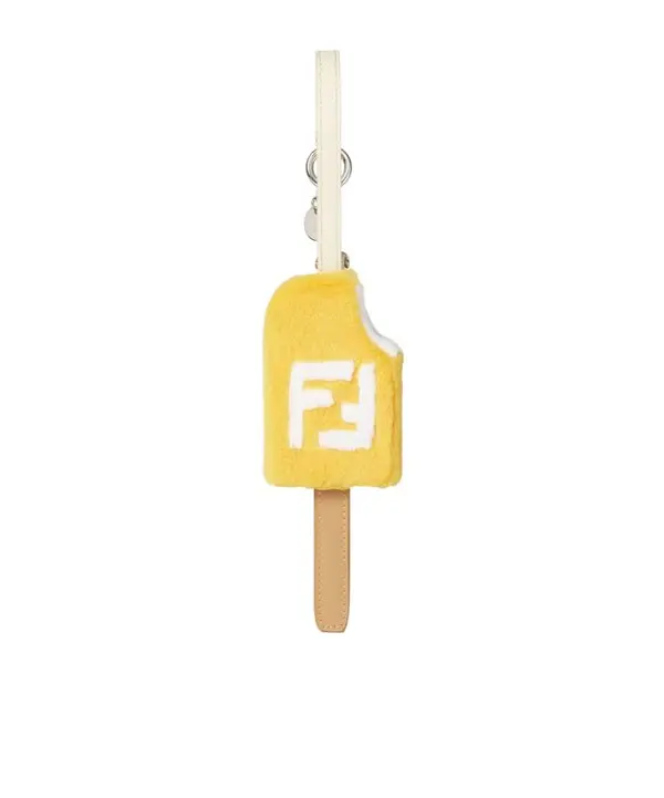 Fendi Mink Ice Cream Charm - Yellow