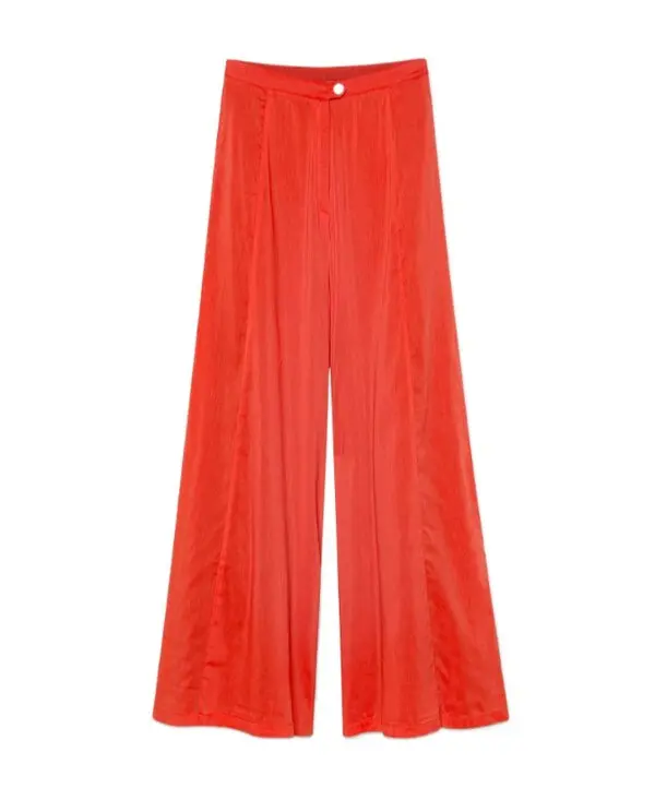 FORTE_FORTE Button Trousers - Rouge