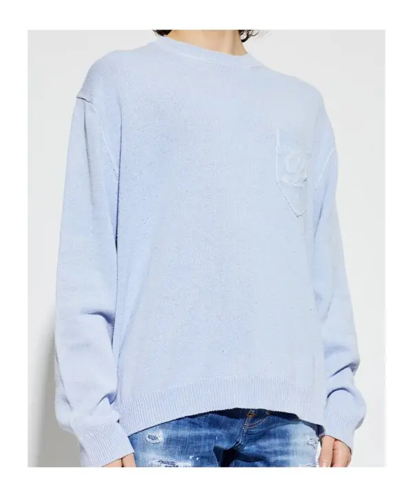 Dsquared2 Pocket Knitted Sweater - Blue