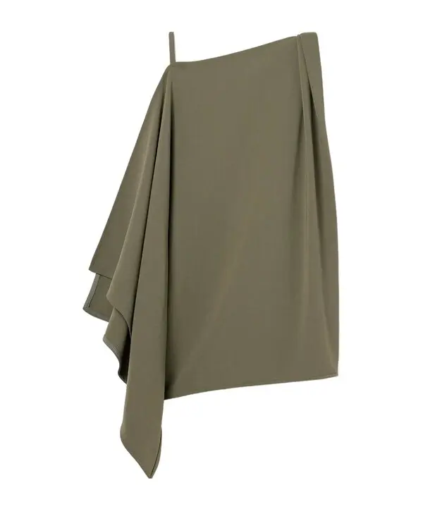 Proenza Schouler Asymmetrical Draped Top - Military Green