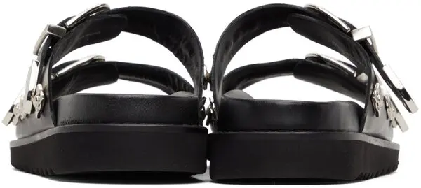 TOGA VIRILIS Studded Buckle-strap Leather Sandals