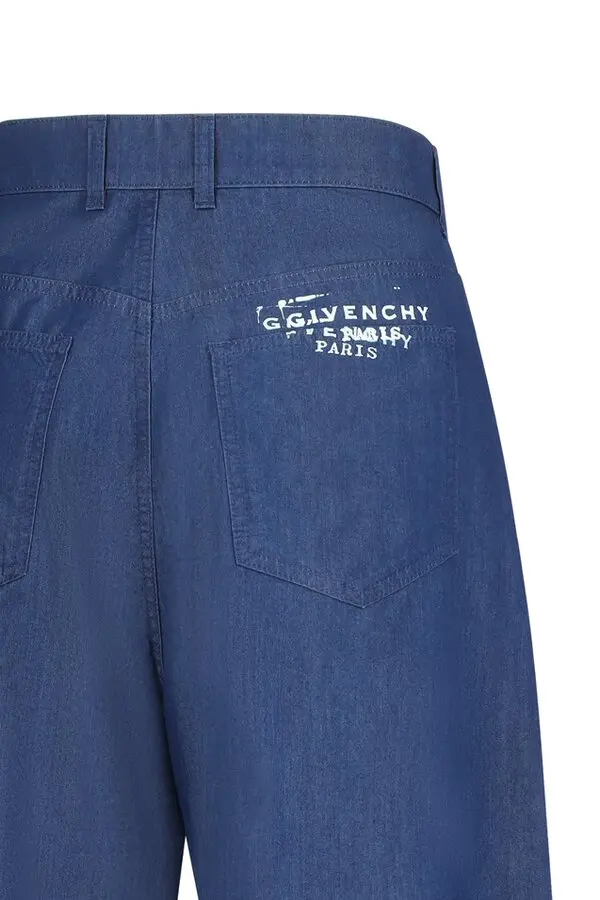 Givenchy Couture Stamp Print Jeans - Blue