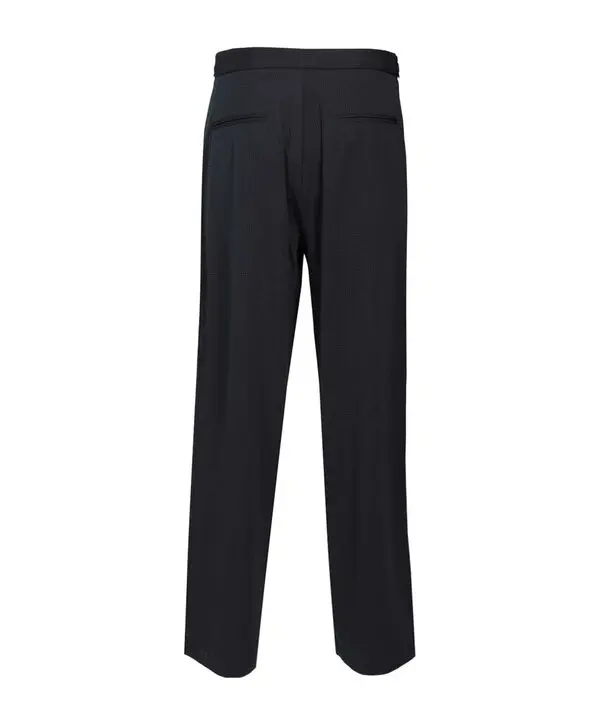 Emporio Armani Pleated Virgin Wool Trousers