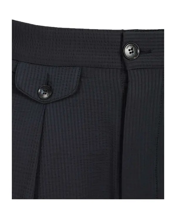 Emporio Armani Pleated Virgin Wool Trousers