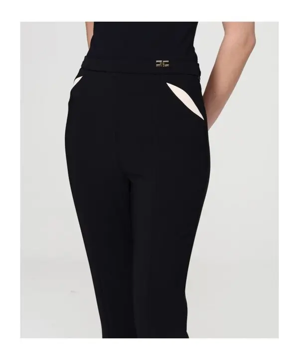 Elisabetta Franchi Split Flared Trousers