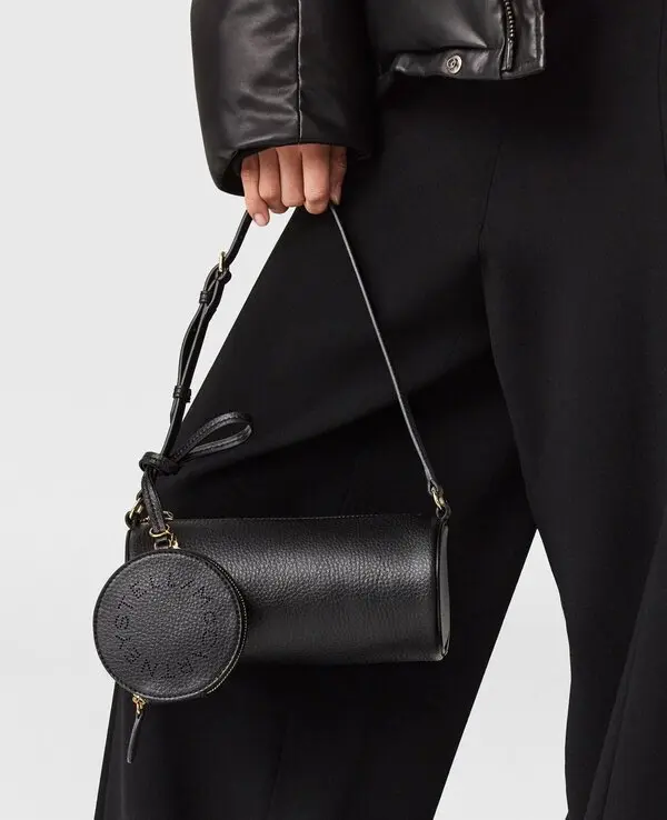 Stella McCartney Logo Bowling Shoulder Bag - Black