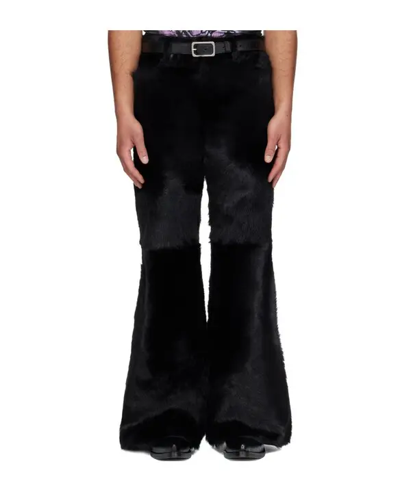 LU'U DAN Year Of The Horse Series Pony Phat Xl Leather Trousers - Black