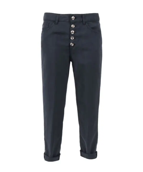 DONDUP Buttoned Trousers - Blue