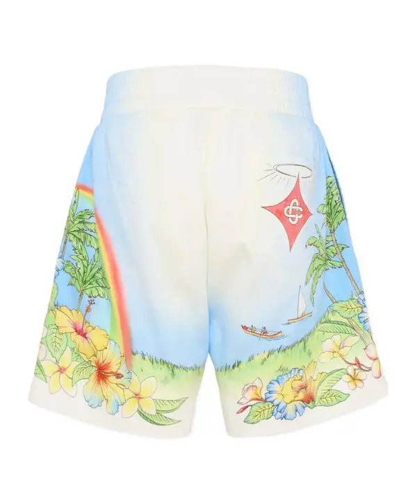 Casablanca Printed Aloha Shorts - Blue