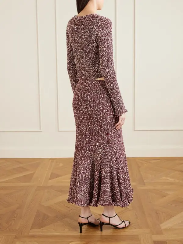 Proenza Schouler Colette Circular Tweed Midi Skirt
