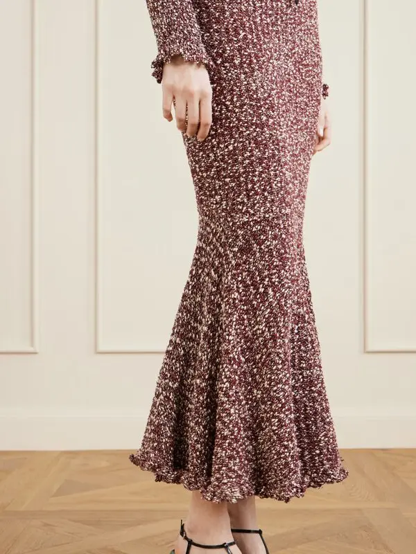 Proenza Schouler Colette Circular Tweed Midi Skirt