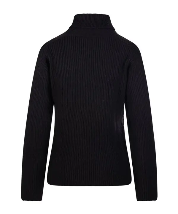 P.a.r.o.s.h Ribbed Turtleneck Sweater With Zip Detail