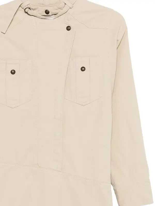 Isabel Marant Étoile Nouria Chest-pocket Mini Dress - Light Brown