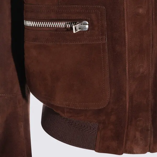 TOM FORD Zip-pocket Suede Jacket