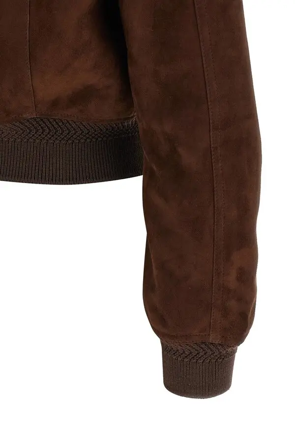 TOM FORD Zip-pocket Suede Jacket