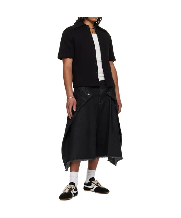 LU'U DAN Wadded Shift Collar Shirt
