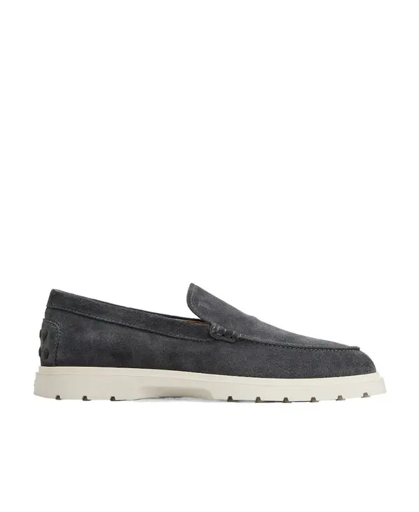 TOD'S Logo Embossed Slip-on Loafers - Black
