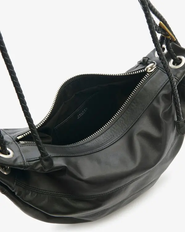 Isabel Marant Étoile Maia Braided Leather Shoulder Bag - Black