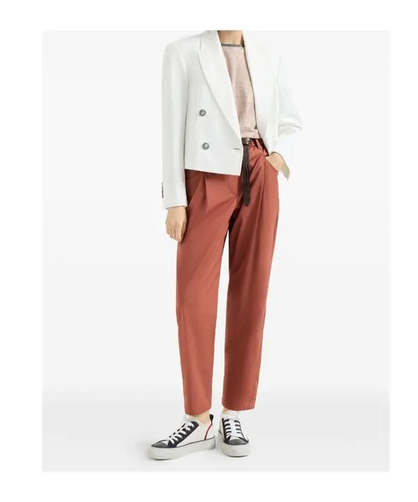 Brunello Cucinelli Striped Crewneck T-shirt - Pink