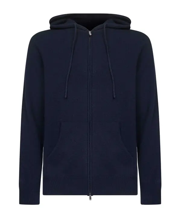 MC2 SAINT BARTH Zipped Knitted Cardigan - Blue
