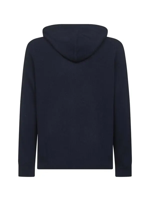 MC2 SAINT BARTH Zipped Knitted Cardigan - Blue