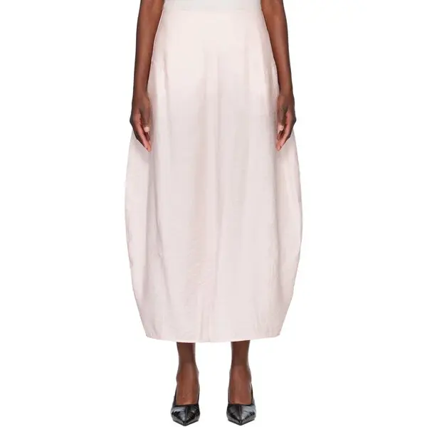 TOTEME Slit-detailed Midi Skirt - Pink