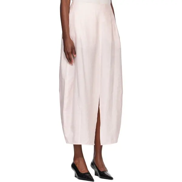 TOTEME Slit-detailed Midi Skirt - Pink