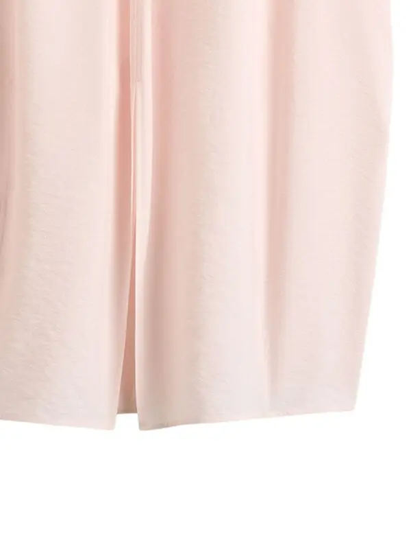TOTEME Slit-detailed Midi Skirt - Pink