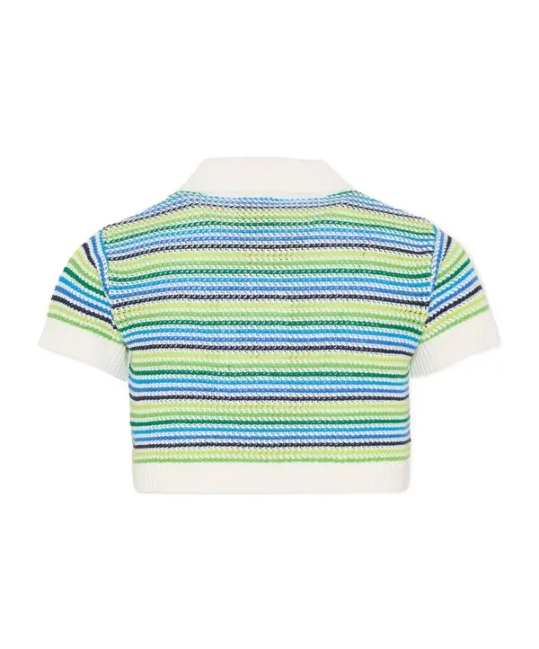 Casablanca Short-sleeved Polo Shirt With Embroidered Logo