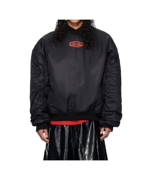 LU'U DAN Ribbed Knit Pullover - Black