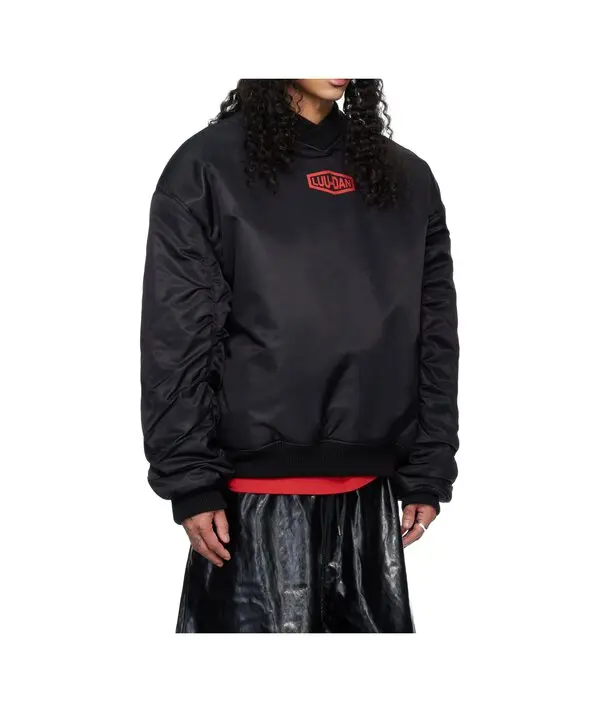LU'U DAN Ribbed Knit Pullover - Black