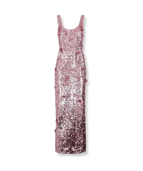 Simkhai Strapless Sequined Midi Dress