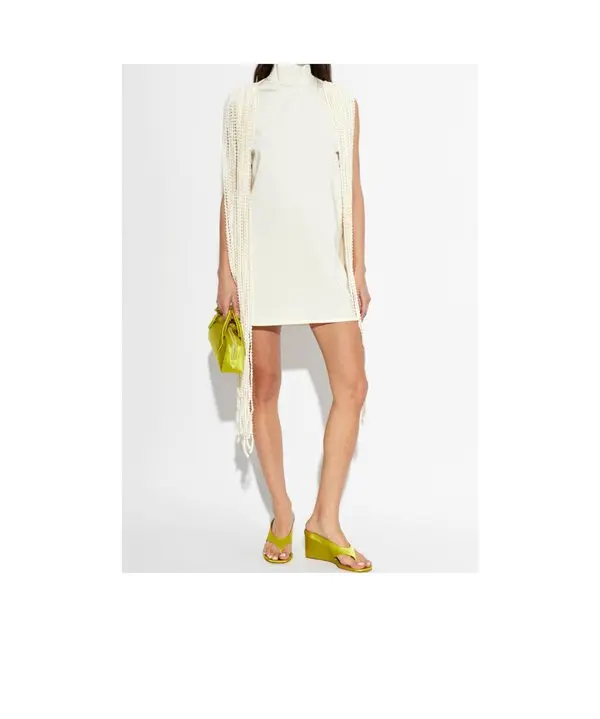 Alaïa Cube Thong Wedge Mules - Green