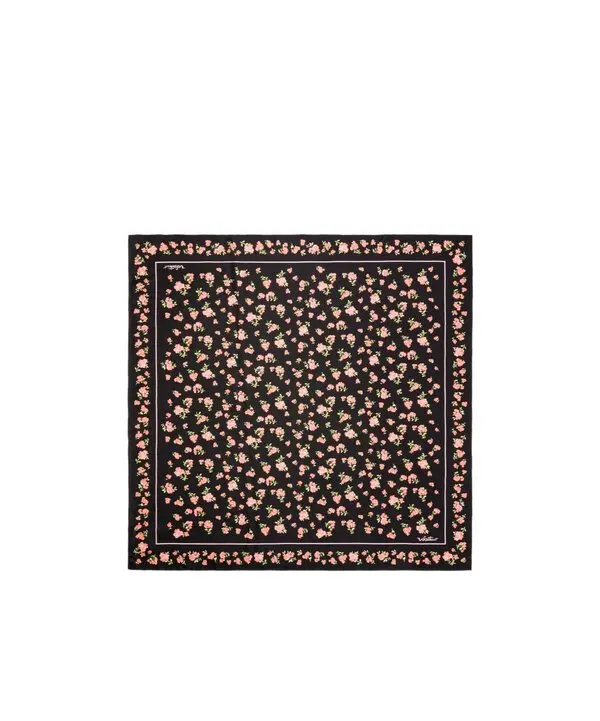 Valentino Garavani Mazzetto Coriandolo Floral Scarf - Black