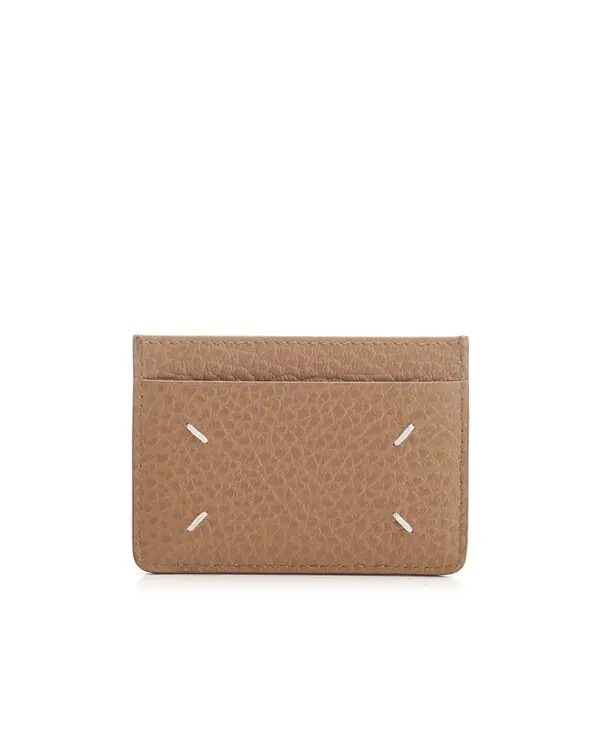MAISON MARGIELA Four-stitch Detailed Cardholder - Brown